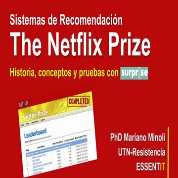 Collaborative filtering and the Netflix Prize | PPTX