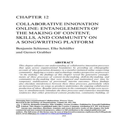 Collaborative innovation online | PDF