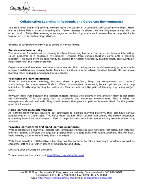 Commlab india – rapid elearning solutions