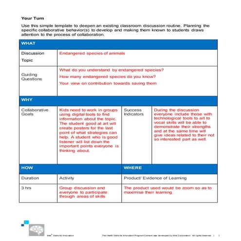 collaborative lesson plan.docx | Education