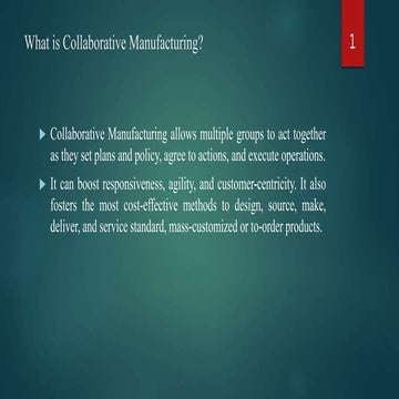 Collaborative manufacturing | PPT