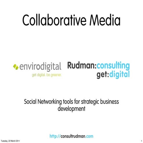Collaborative media: Hannah Rudman Lecture 22.03.11