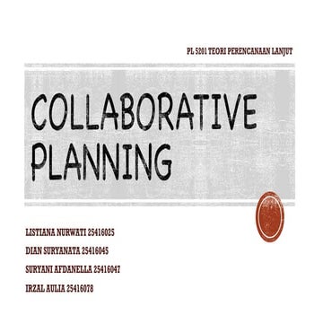 COLLABORATIVE PLANNING | PDF