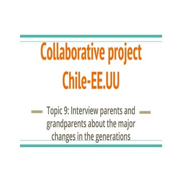 Collaborative project CHILE-EE.UU
