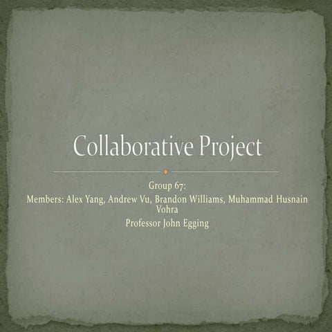 Collaborative project pp | PPTX