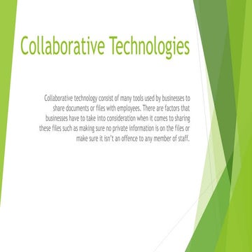 Collaborative technologies | PPT