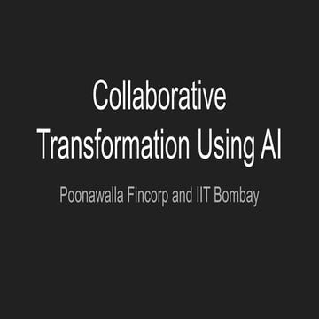 Collaborative Transformation Using AI | PDF