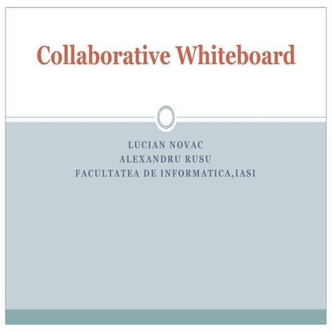 Collaborative whiteboard | PPT