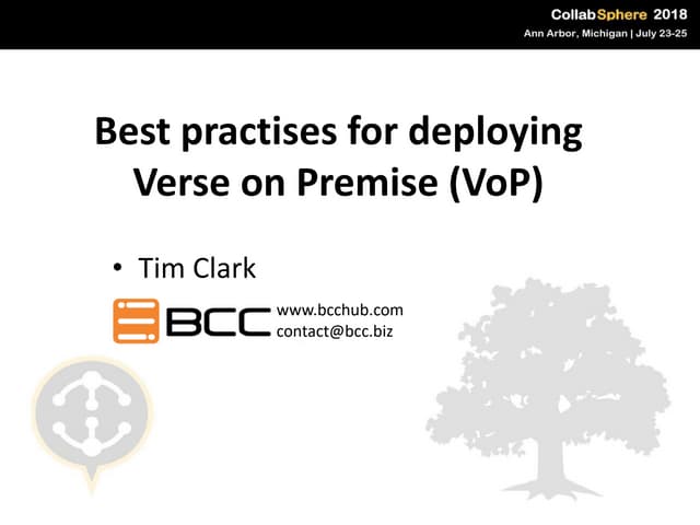 Best Practices For Installing Ibm Verse On Premises Ppt