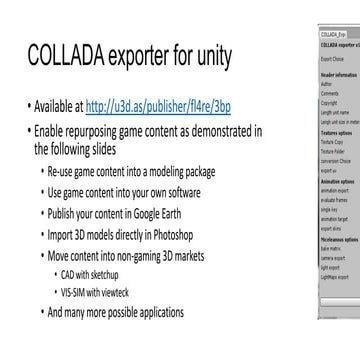 Collada exporter for unity | PPTX