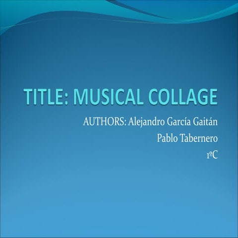 MUSICAL COLLAGE | PPT