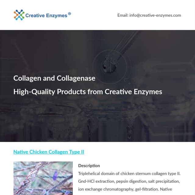 Collagen and collagenase at Creative Enzymes | PDF