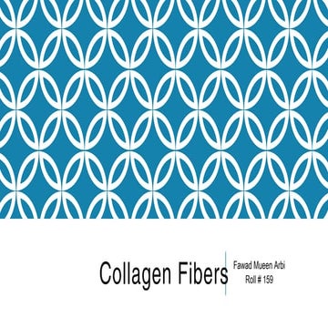 Collagen fibers & Reticular fibers | PPT
