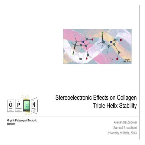 Collagen triple helix stability | PPTX