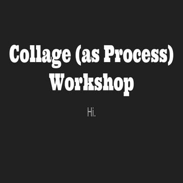 Collage workshop | PPTX