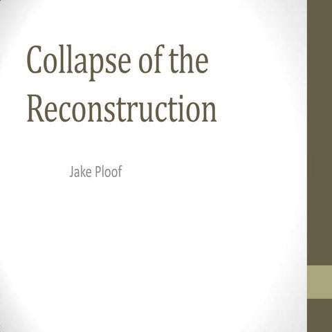 Did the Reconstruction Work | PPT