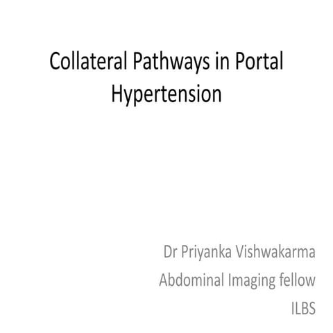 Portal vein & portocaval anastomosis | PPTX