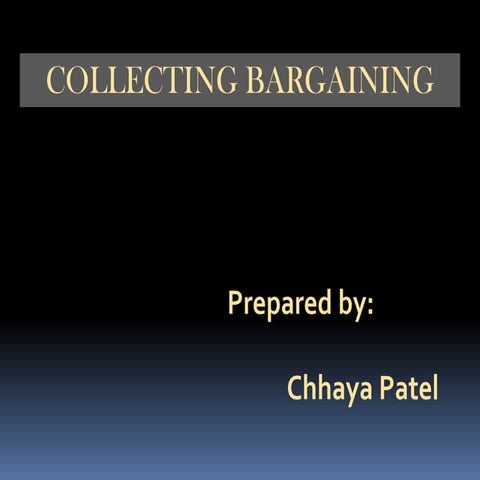 Collecting bargaining | PPTX