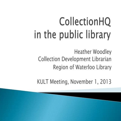 CollectionHQ in the Public Library | PPTX