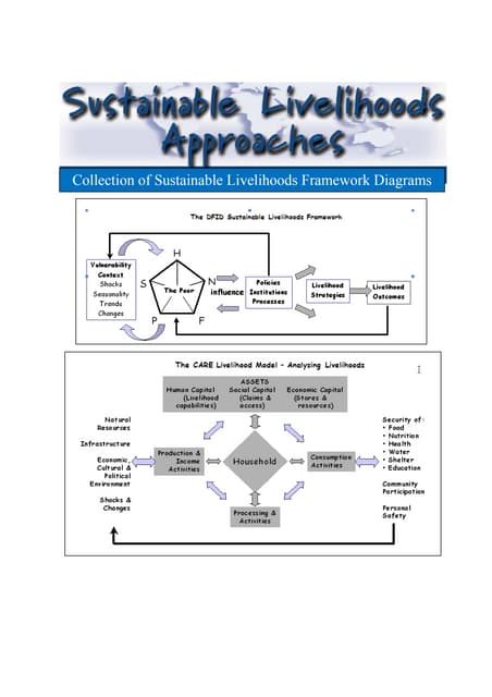 Sustainable livelihood framework and asset pentagon | PPTX