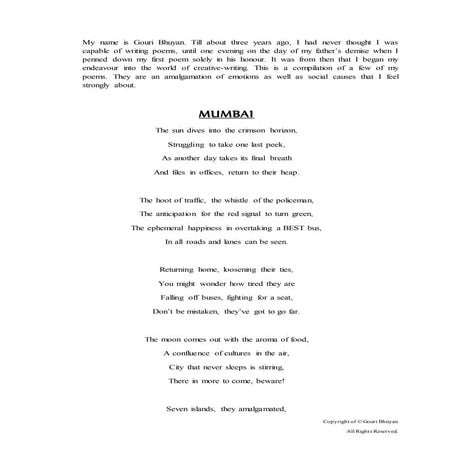 Collection of poems | PDF