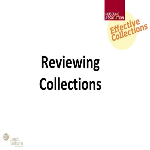 UCL Collections Review Presentation for MGS Seminar | PPT