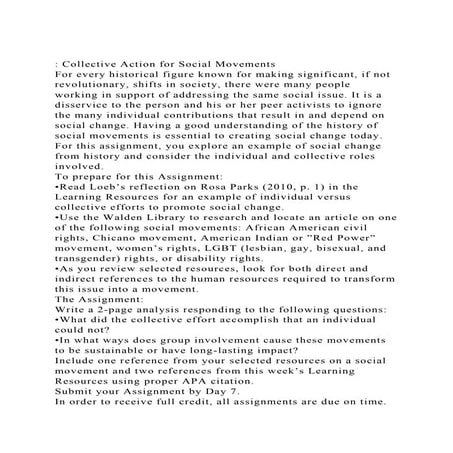 Collective Action for Social MovementsFor every historical fig.docx