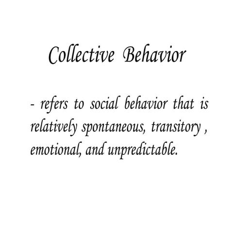 Collective behavior | PPTX