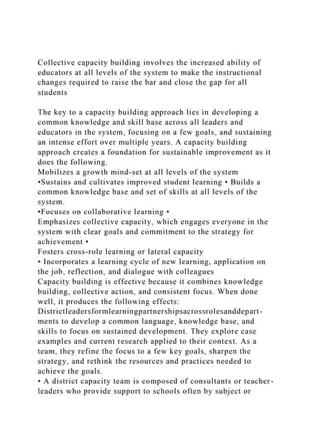 Developing learning capacity for teachers | PPTX | Professional School ...