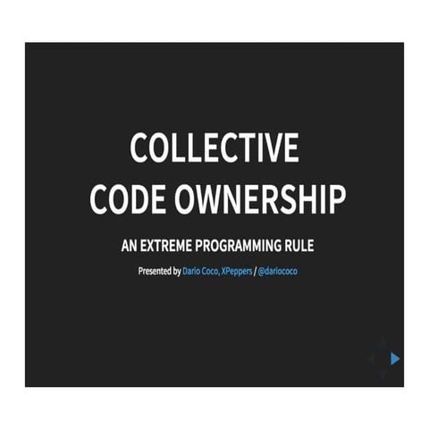 Collective code ownership in Extreme Programming | PPT