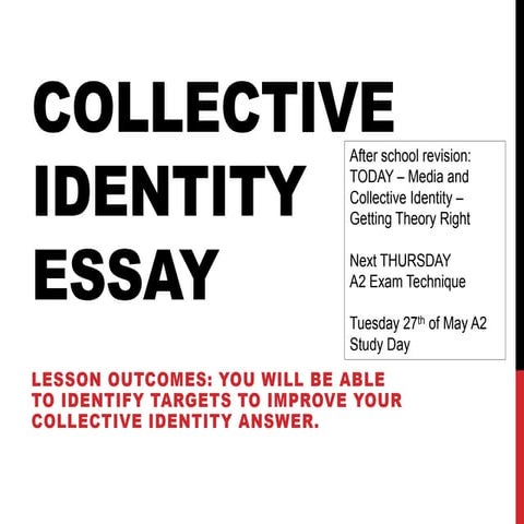 Collective identity essay improvements | PPTX