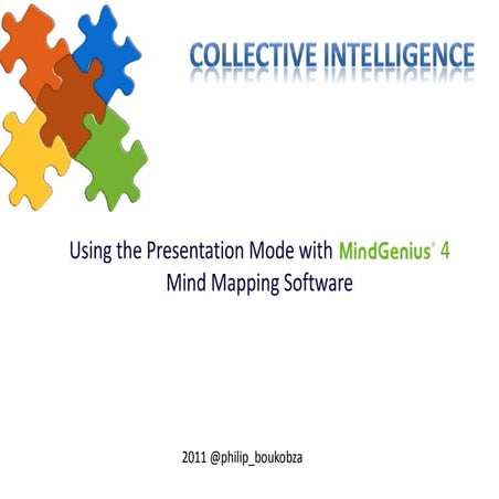 Collective intelligence MindMap Experience with Mindgenius 4 | PPT