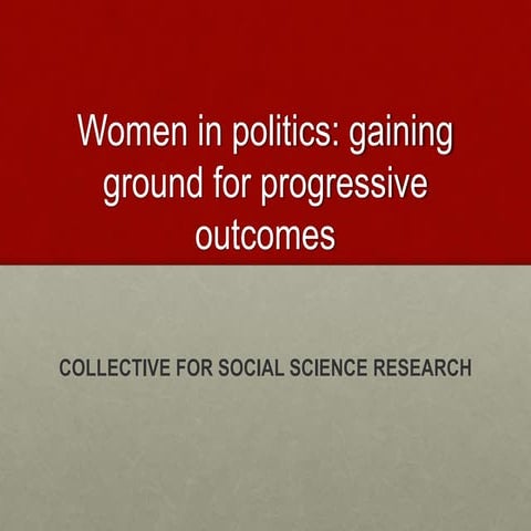 Women & Their Representation in Politics.ppt