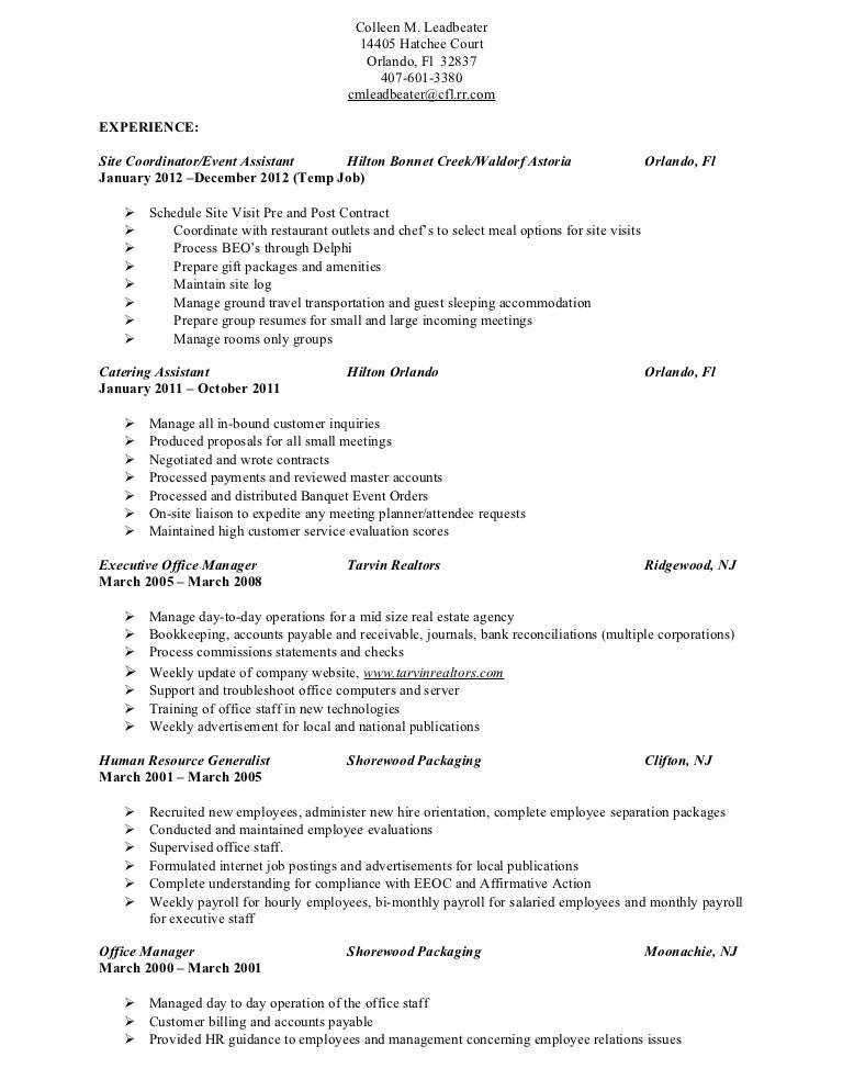 Colleen Leadbeater Resume 01.13