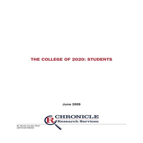 The College of 2020: Students | PDF