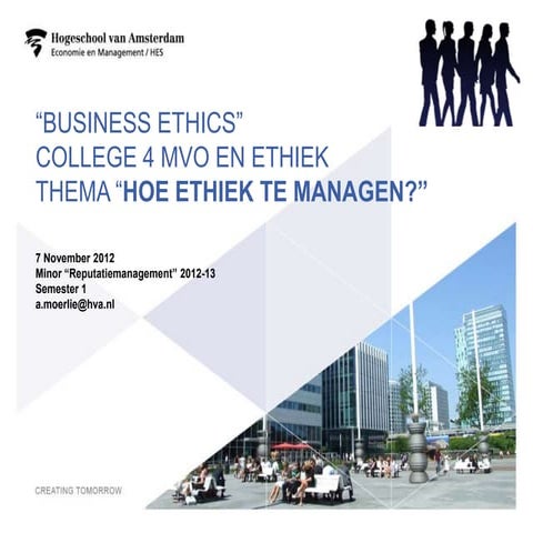 Lecture 4 Business Ethics | PPTX