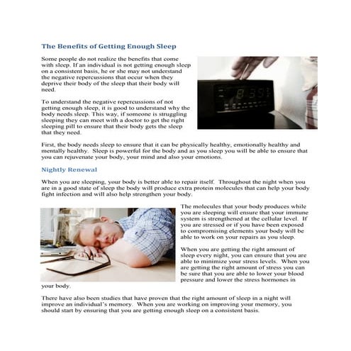 Importance of sleep | PPTX