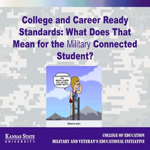 College and career ready military children | PPTX