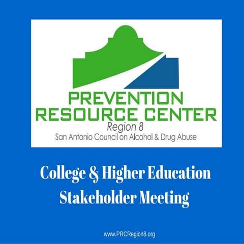 PRC Region 8 College & Higher Education Stakeholder Meeting 12.15.15