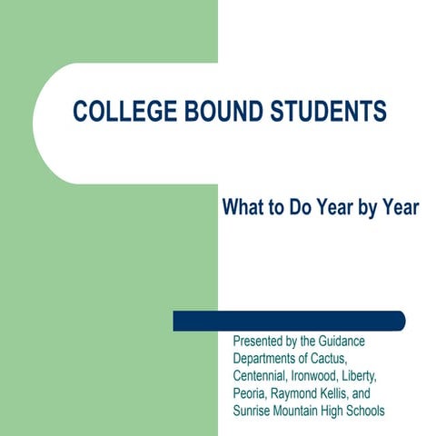 College Bound Student Night | PPT