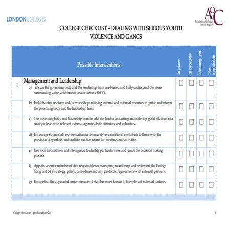 School Action Plan | PDF