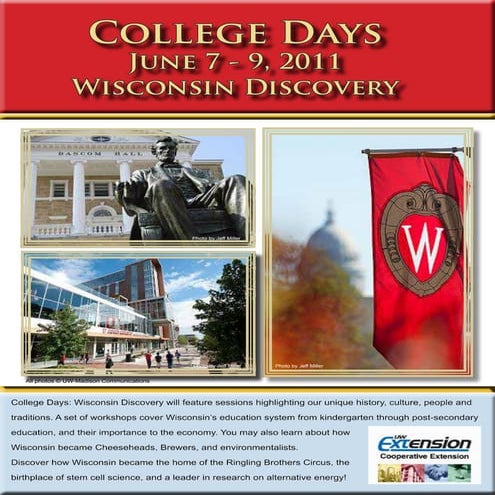2011 College Days Brochure | PDF | College Education | Education
