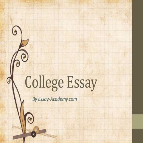 College essay | PPT