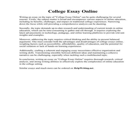College Essay Online.pdf