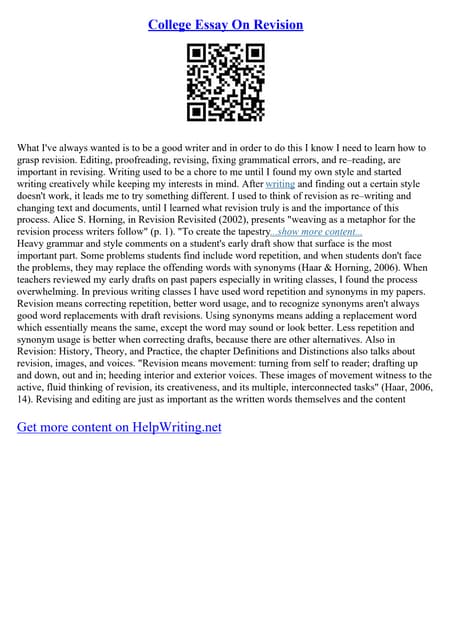 Revising vs editing | PPTX