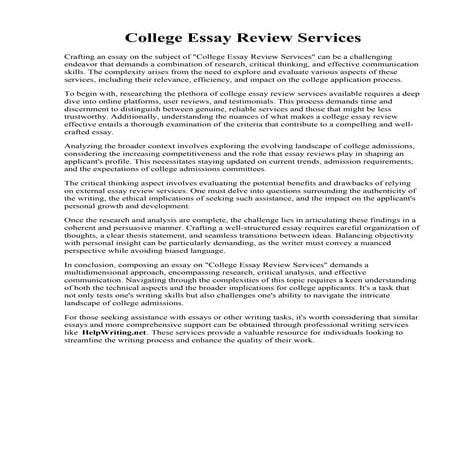 College Essay Review Services.pdf
