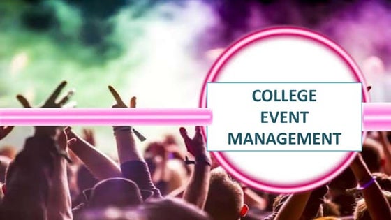 college event managment system | PPT