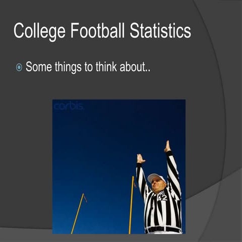 College football statistics | PPTX
