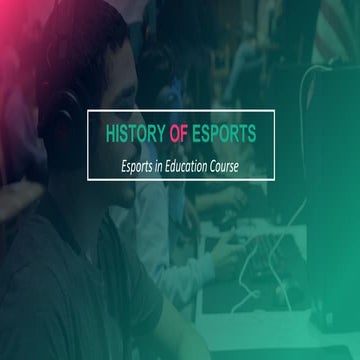 College level esports programs | PPTX