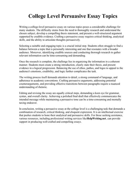 Persuasive Essay Sample College.pdf